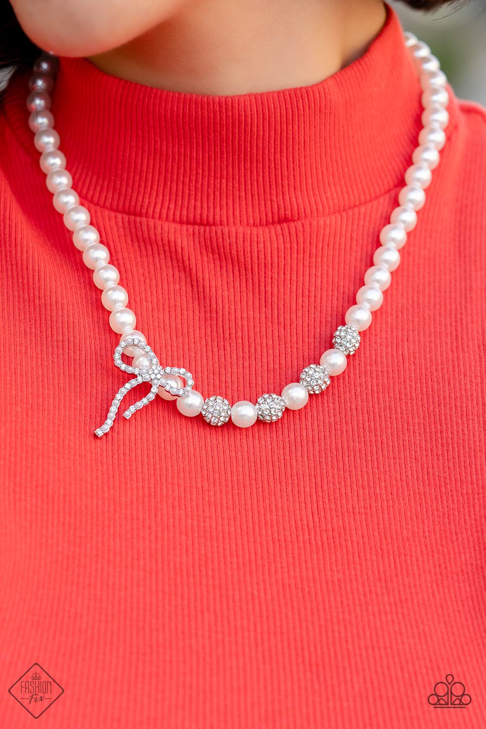 Paparazzi Classy Cadenza White Necklace ~ Blingamore